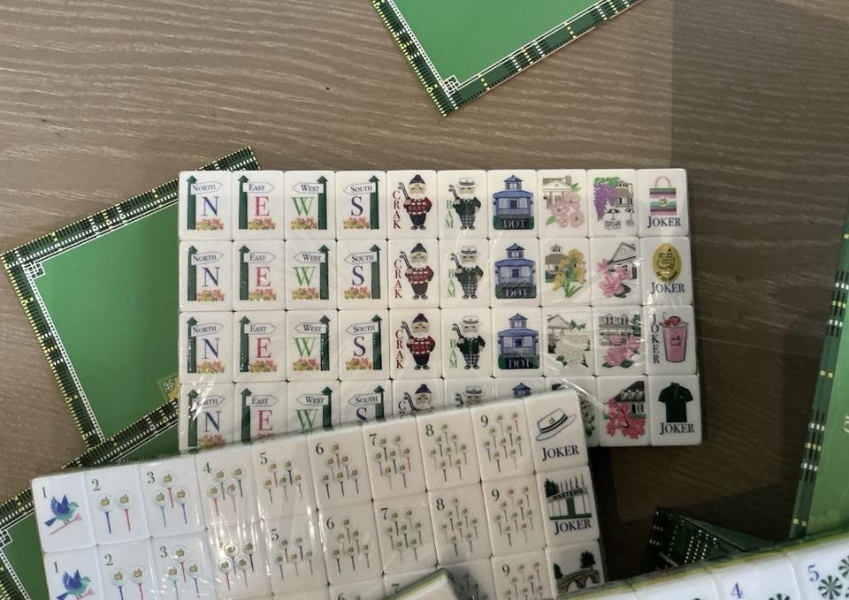 Masters Golf Inspired Mahjong Tiles 2026 High-End American Mahjong Set ...