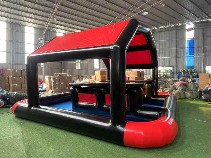 Portable Mobile Inflatable Pool Bar with Air Blower for Poolside ...