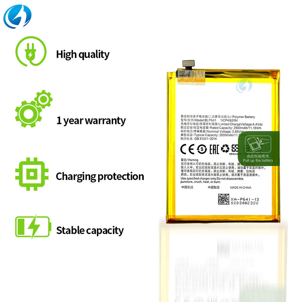 Li-ion Polymer Rechargeable Batteries for OPPO Battery BLP641 3100mAh ...