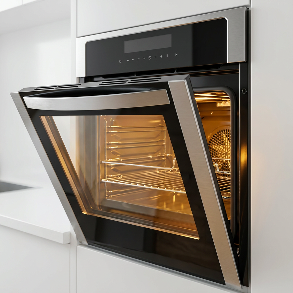 60cm 71L Stainless Steel Single Built-in Electric Oven A+ Energy 12 ...