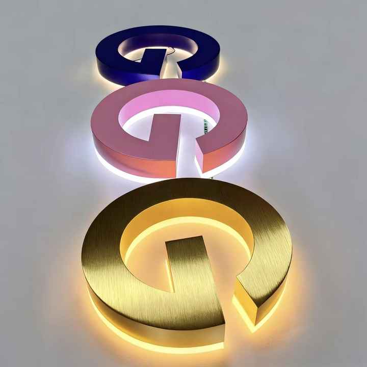 Factory Price Customized Illuminated Lighted Back Lit Logo Sign 3d Led ...