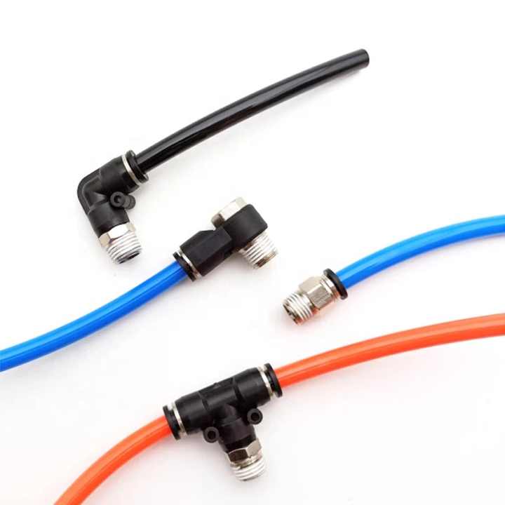 M4 M6 M8 M10 M12 Pneumatic Fittings - One Touch Air Hose Connectors for ...