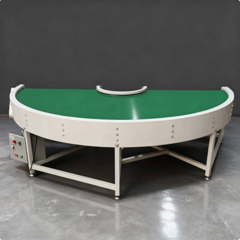 2025 Pvc Belt Conveyor with 90-degree and 80-degree Turn in Circular ...
