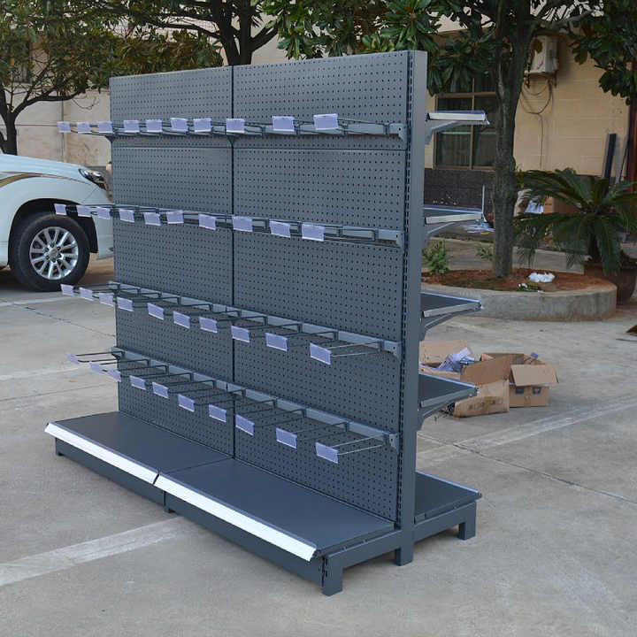 Customized Steel Frame Grocery Store Display Rack Supermarket Regale ...