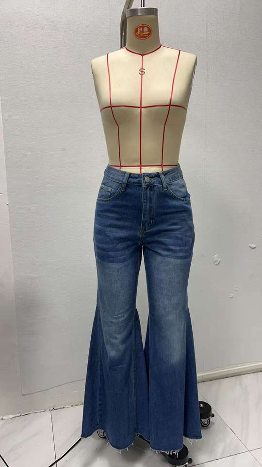 GX-2026 New Spliced High-waisted Slim-fitting and Figure-hugging Wide ...