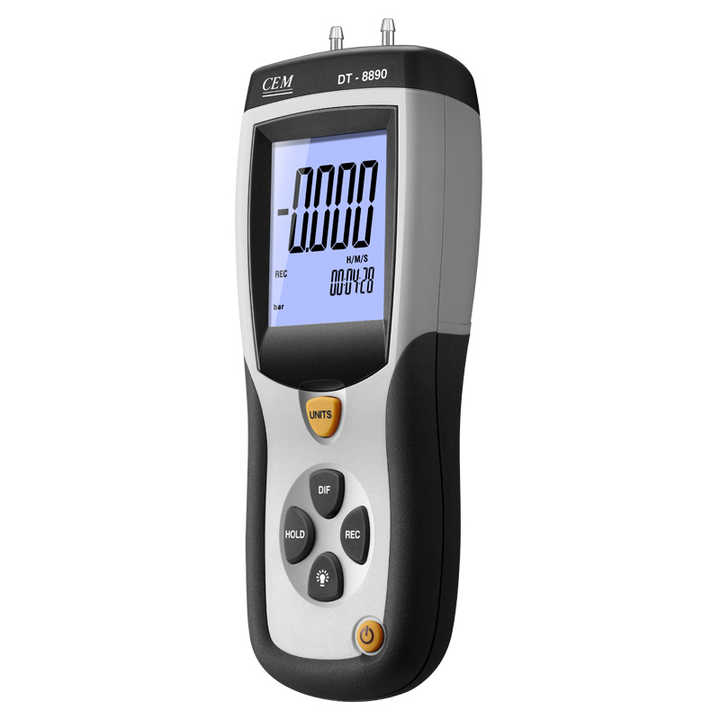 CEM DT-8890 Differential Pressure Manometer - High Accuracy