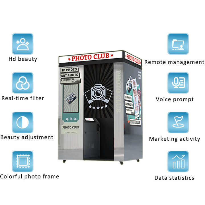 Custom Shell Oldschool Photo Booth Host Machine Touch Screen