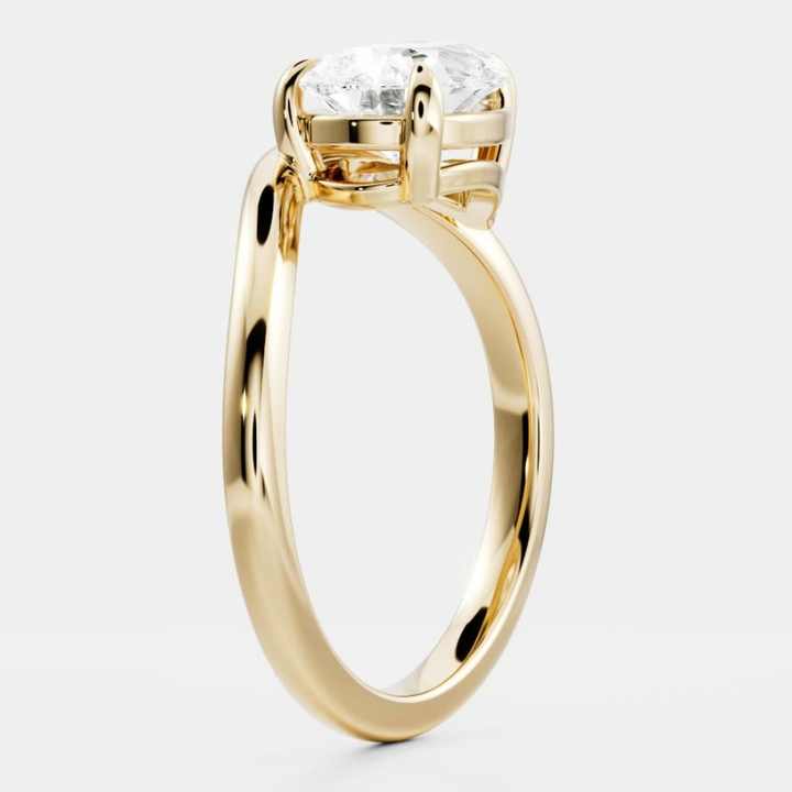 GRA Vvs Moissanite 10K 14K 18K Solid Gold Engagement Rings