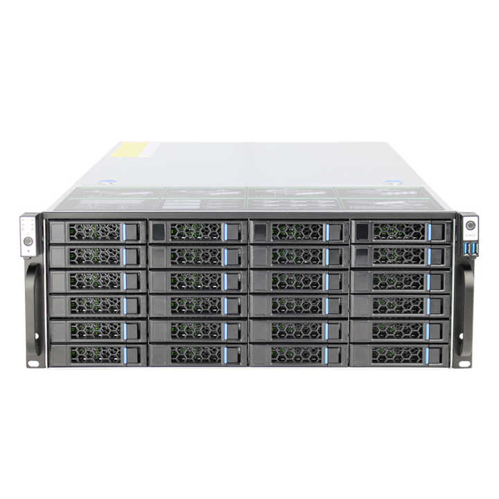 24-Bay Rackmount Server Cabinet with USB Ports & 19" Chassis