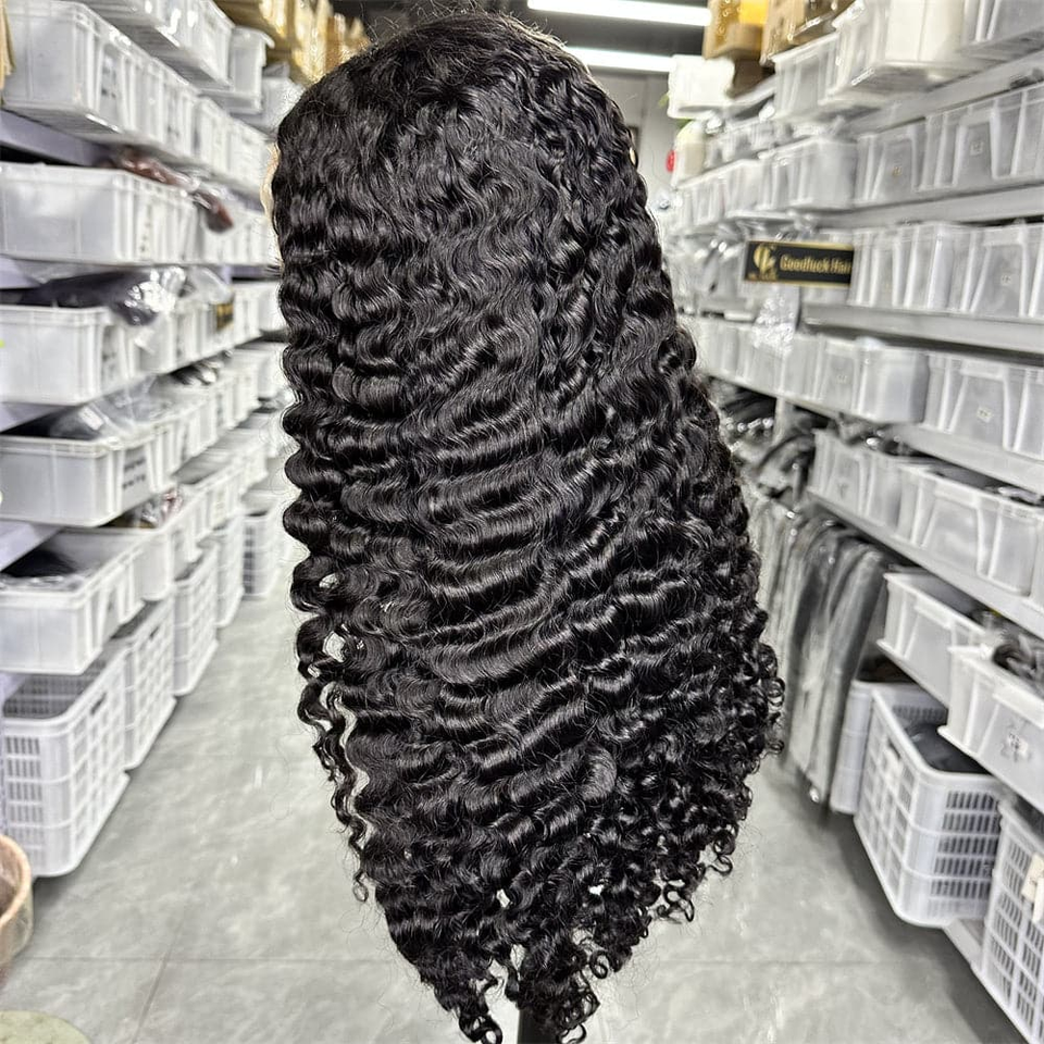 Transparent Lace Frontal Human Hair Wigs for Women Pre-Plucked Burmese ...