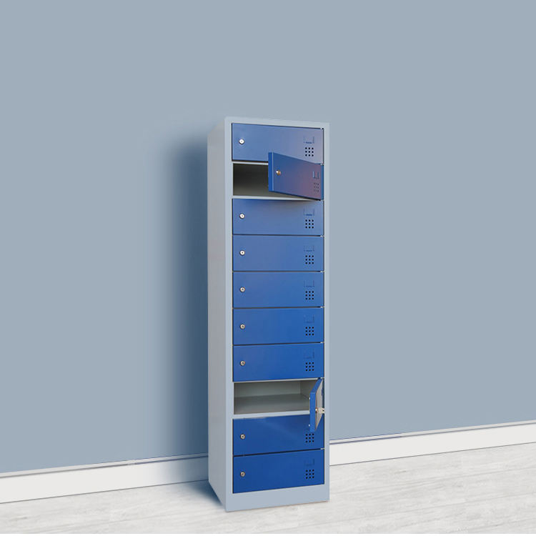 10 Compartments Laptop Cabinet Locker Cabinet Tablet Cabinet Notebook ...