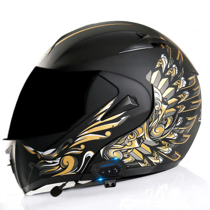 Winged Motorcycle Helmet