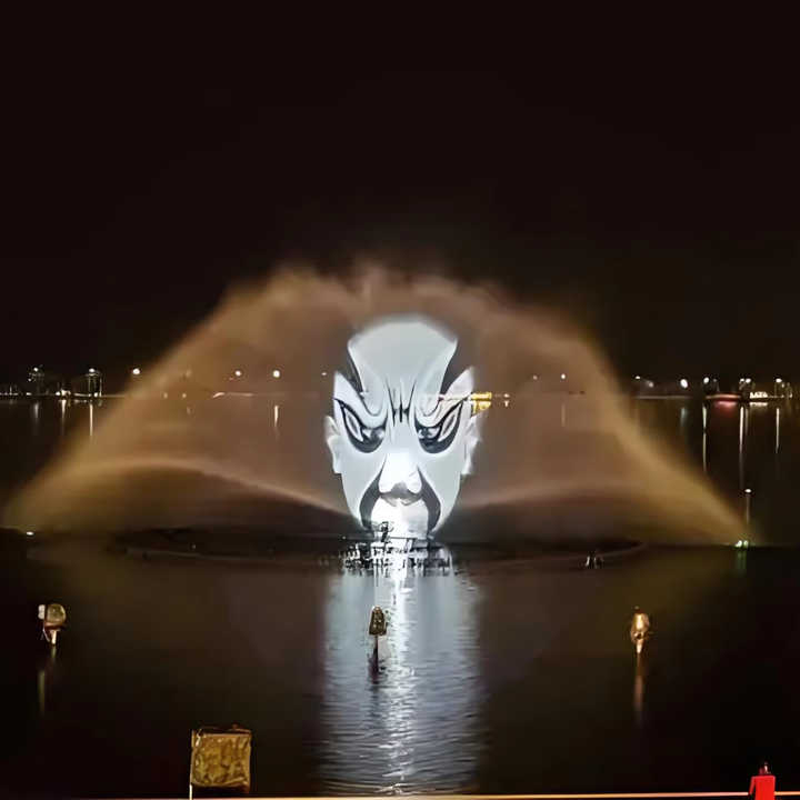 3D Movie Water Screen Fountain - Outdoor Projector Effects