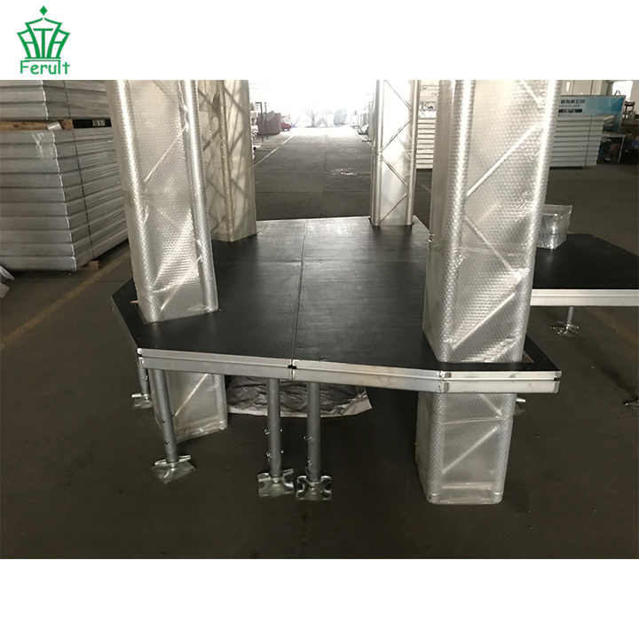 Custom Telescopic Truss Aluminum Stage Truss Rotating D Shape Booth ...