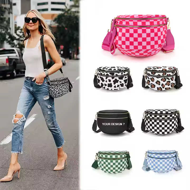 Custom Print New Waterproof Nylon Saddle Fanny Pack