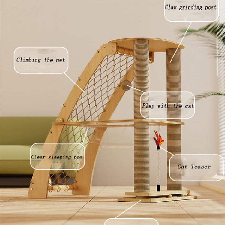 Modern Style Luxury Simulation Bed High Grade Wooden Outdoor Cat ...