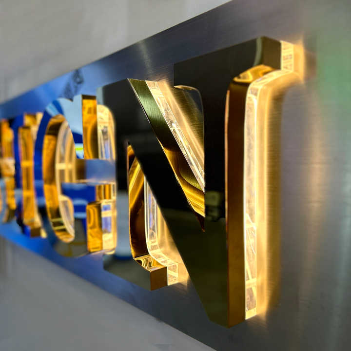Custom Acrylic Crystal Letters - Backlit Signs for Advertising