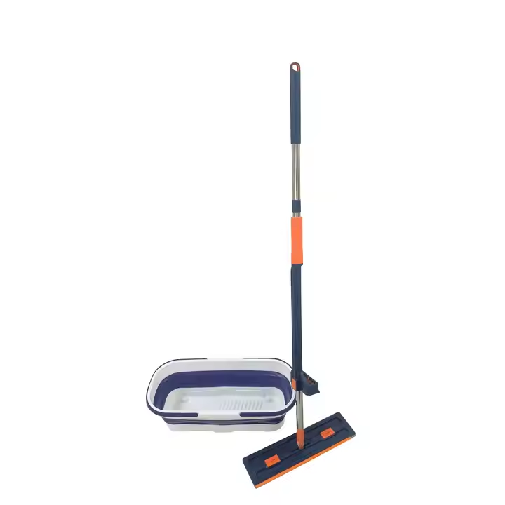 High Quality Handsfree Squeeze Dry Flat Mop with Tooth and Scraper 42CM ...