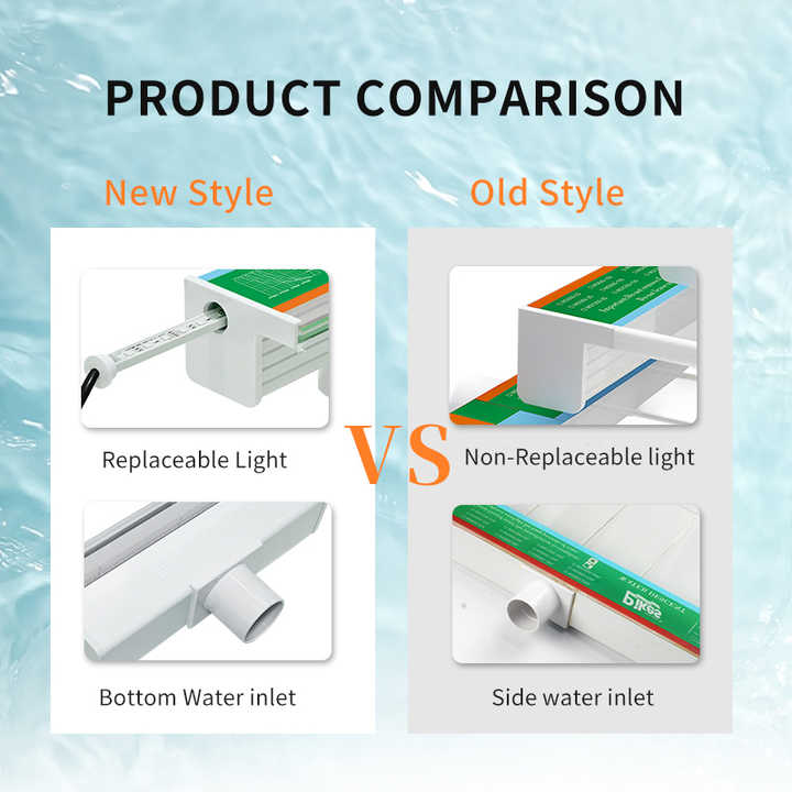 Rideau Lame Transparente - Acrylic Water Wall Blade Curtain