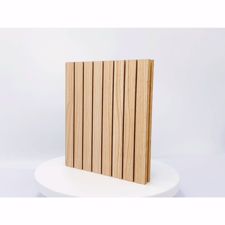 20mm Thickness straw acoustic panels grooved acoustic panel for wall ...