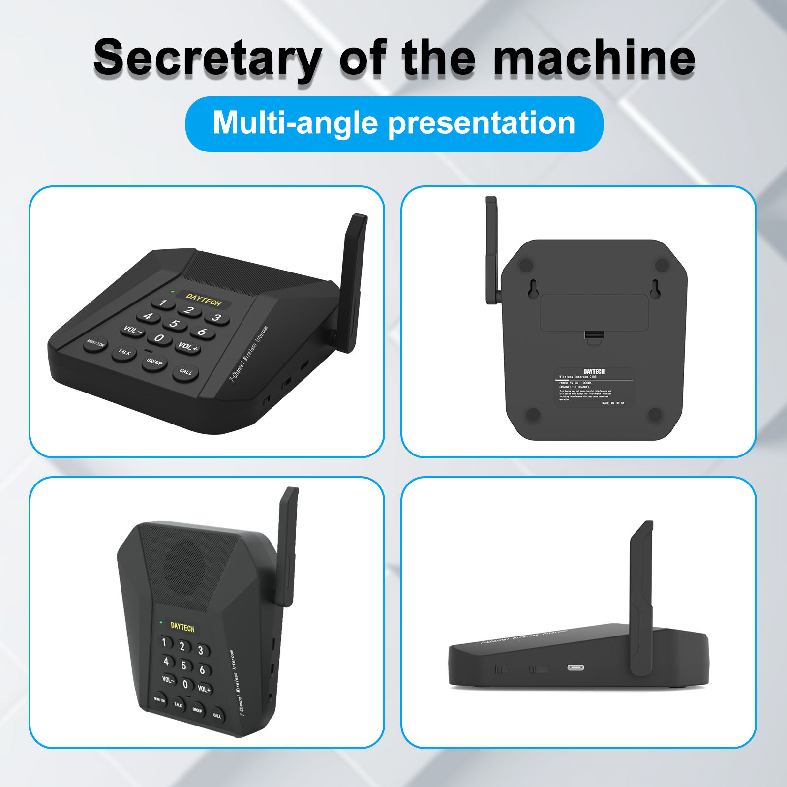 Ασύρματη ενδοεπικοινωνία μεγάλης εμβέλειας Daytech CI05, intecom ...