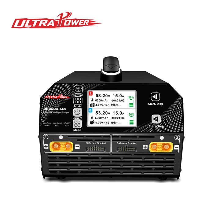 Lipo Lithium Ion LIHV Solid State Battery Charger UP2000-14S 6-14S 5A ...