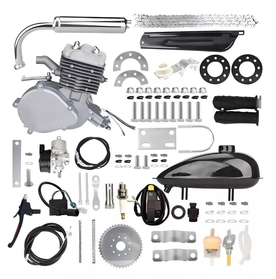 Bicicleta gasolina two tempos 80cc gasoline bicycle engine 2-stroke ...