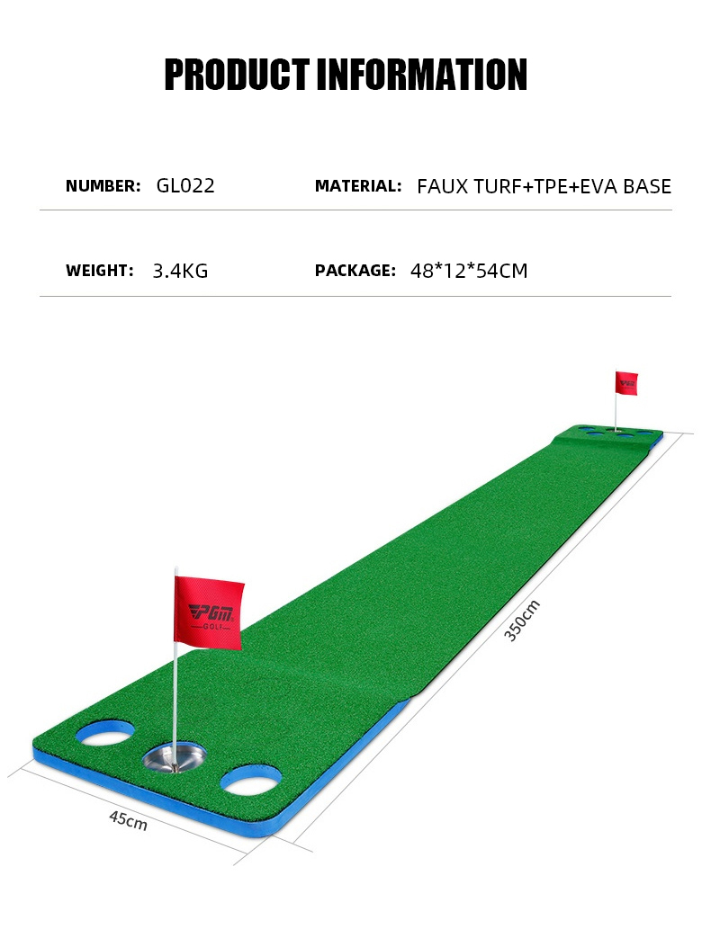 PGM GL022 two-way 12 holes portable mini golf courses artificial turf ...
