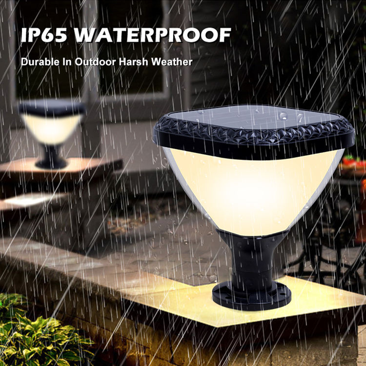Fashion Outdoor Column Lamp High Sunlight Conversion Rate 50w ...