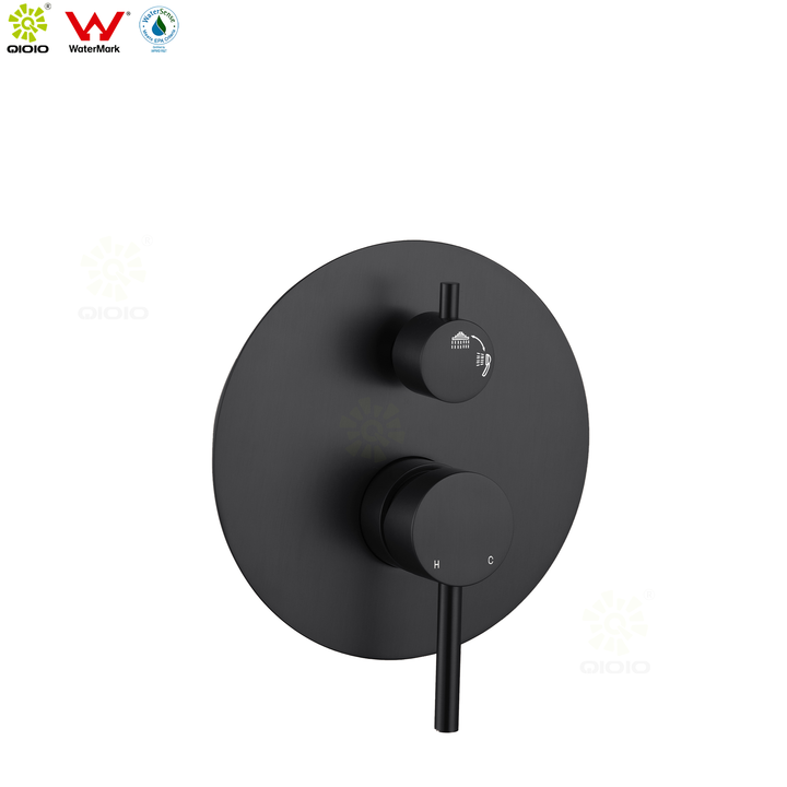304 Stainless Steel Matt Black Lead Free WaterMark In-wall 2 Way Hot ...