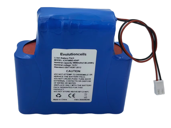 Evolutioncells ICR18650-4S4P Lithium Ion Battery Pack 8800mAh for Stage ...