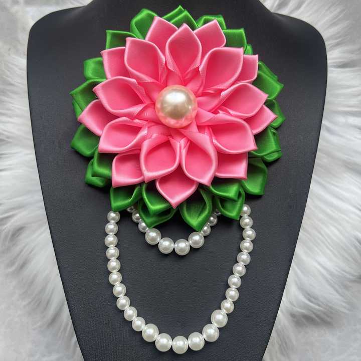 Sorority Symbol Flower Brooch - Trendy & Versatile Jewelry