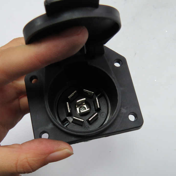 Us Type SAE J2863 Standard 7-Pin Socket Blade Trailer Connector for ...