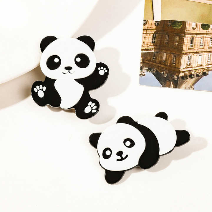 Acrylic Cute Panda Duck Clip for Women - Lovely Hair Accessory