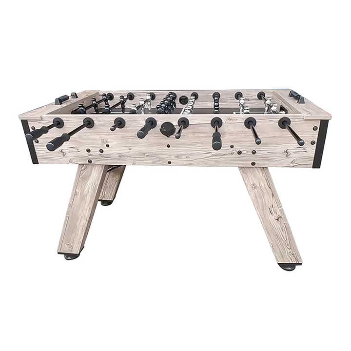 55-Inch Rust Wood Finish Adult Size Foosball Table Indoor Sports Soccer ...