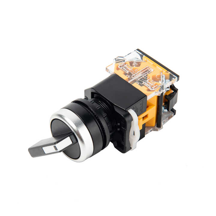 LA38 3 Position Rotary Selector Switch - 2NO 2NC 22mm