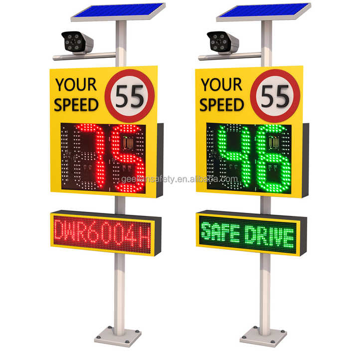 Speed Limit Sign/electronic Traffic Signs/solar Flashing Warning Light ...