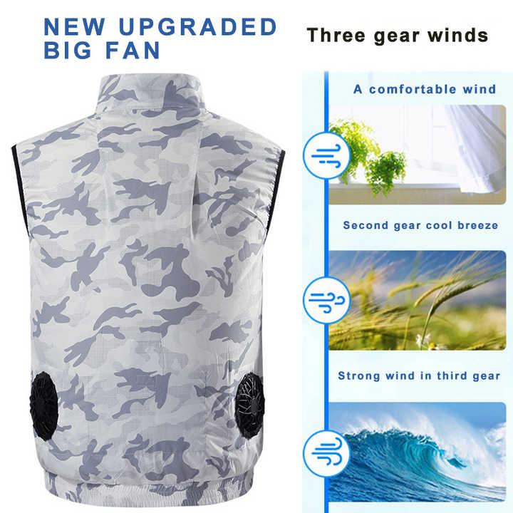 Dr.warm Dual Fan Safety Vest - Efficient Cooling Solutions