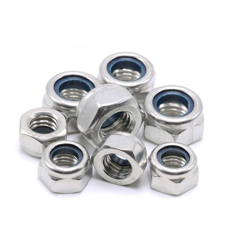Din985 Nylon Nut M2 M2.5 M3 M4 M5 M6 M8 Customized Aluminum Nylon Lock Nuts| Alibaba.com