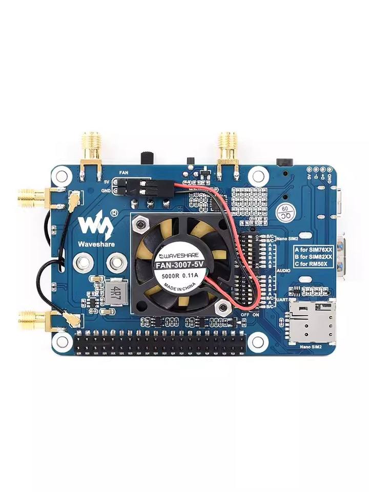 SIM8202G Raspberry Pi 5G Multi-System Compatible Expansion Board M2/USB ...