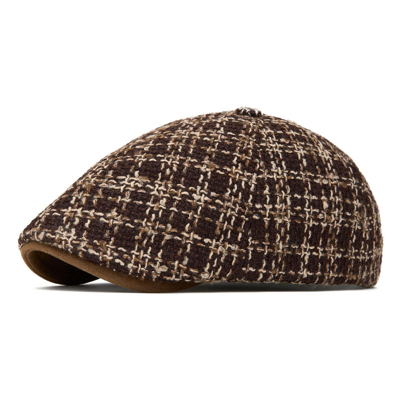 Wholesale Custom Logo Autumn Winter Octagon Hat Vintage Newsboy Hats ...