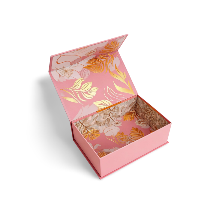 Gilded Box Rigid Cardboard for Chocolate Packaging Holiday Gift With ...