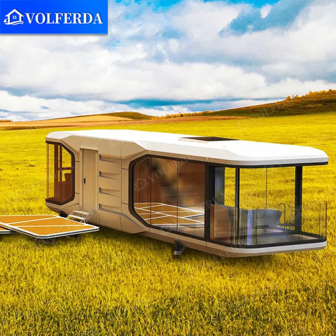 VOLFERDA E7 Space Capsule House Prefab Houses Set kitchen Cabinet ...