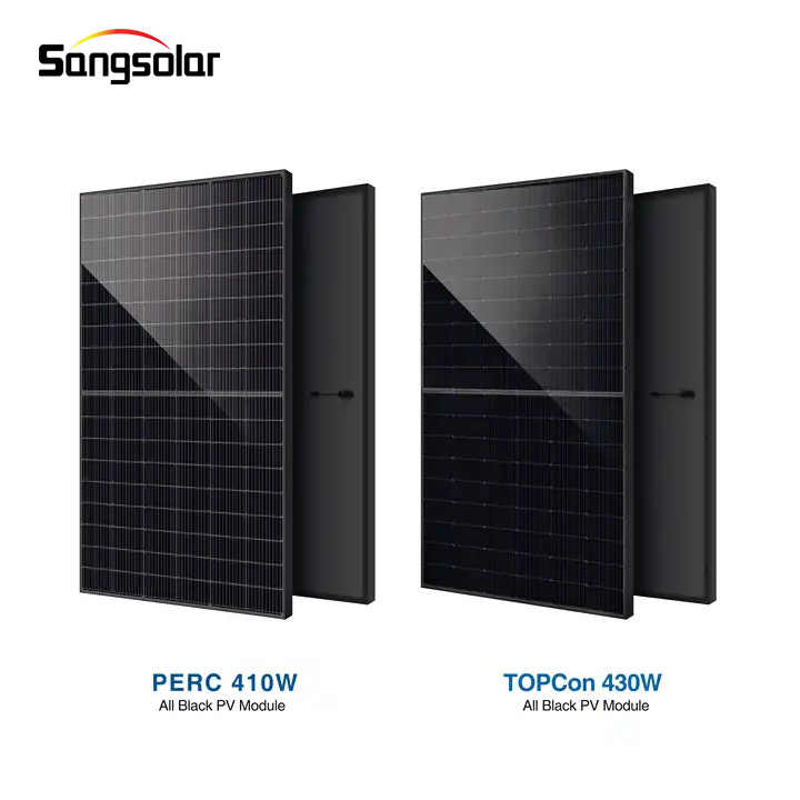 Full Black Pv Panel System 1000W Balcony Power Plant 300W 400W Glass ...