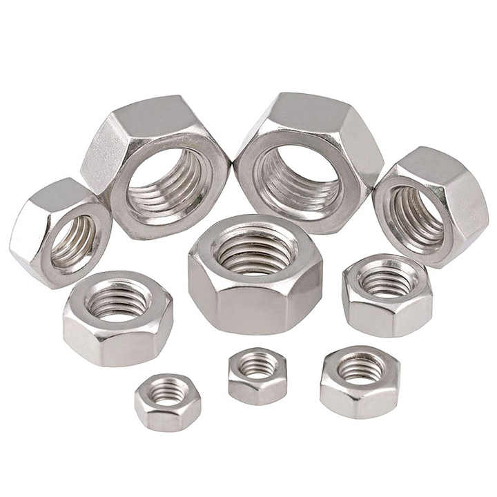 M3 to M64 Metric Hex Nut - Durable Brass & Steel Lock Nut