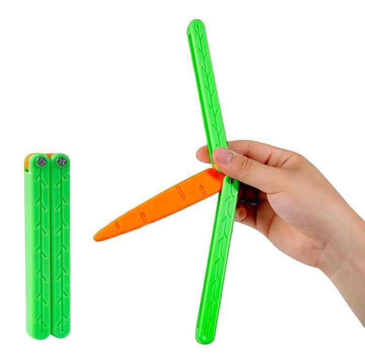 New Fidget Toys Plastic Butterfly Knife Kids Anxiety Stress Relief ...