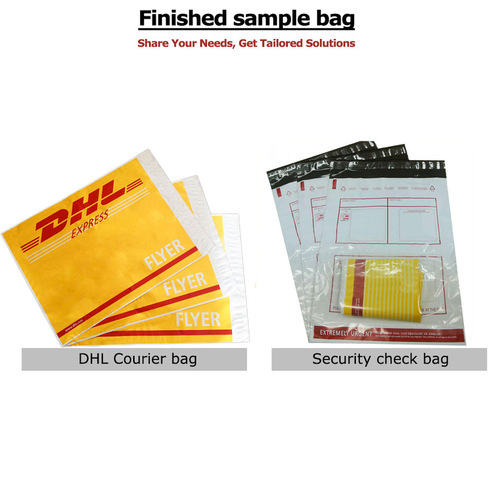 CP-800SBD+DHL Automatic Plastic Side Seal Heat Cutting Courier Bag ...