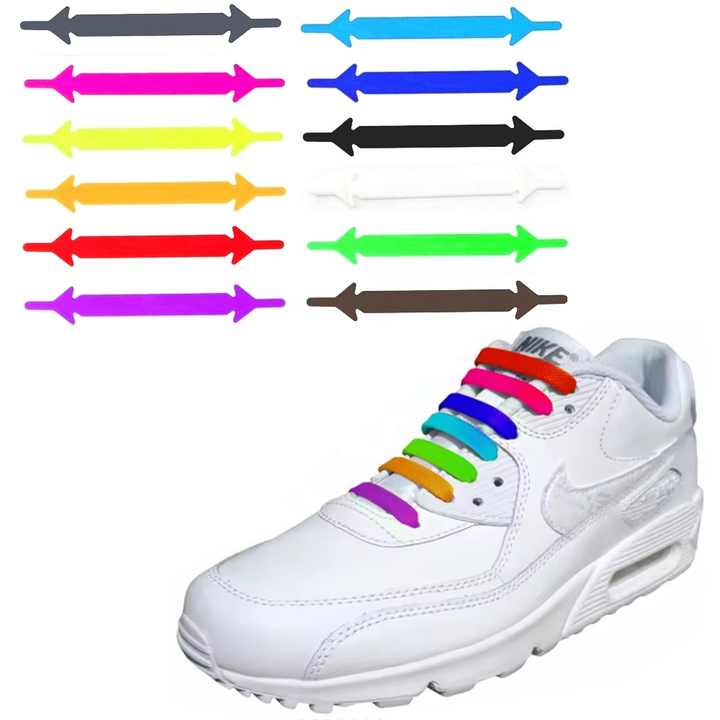 MediFootCare Silicone No Tie Shoe Laces for Adults - Lazy Elastic ...