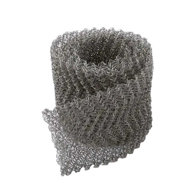 Stainless Steel Knitted Wire Mesh Rolls Pure Nickel Knitted Wire Mesh ...