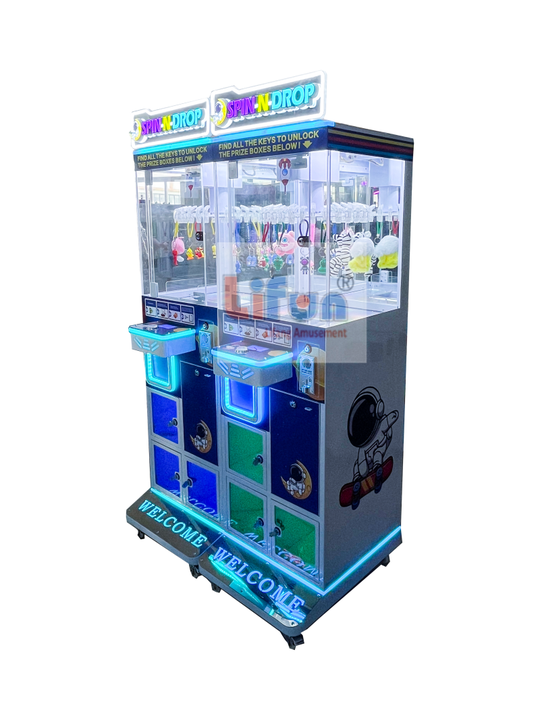 Lifun Rainny Factory Clip Prize Gift Game Machine Spin Clip Game Coin ...